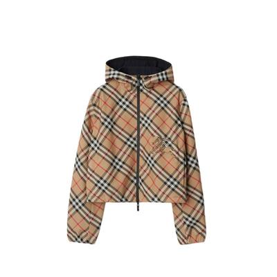 春季双面外套短款格纹BURBERRY