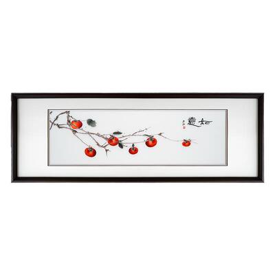 客厅沙发背景卧室茶室刺绣挂画