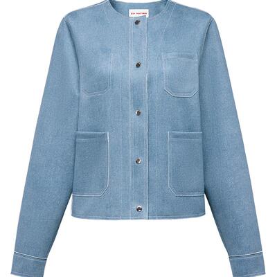 雅莹高智感小香风圆领外套