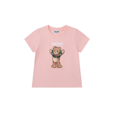 【礼物】Moschino/莫斯奇诺 儿童MOSCHINO泰迪熊短袖T恤
