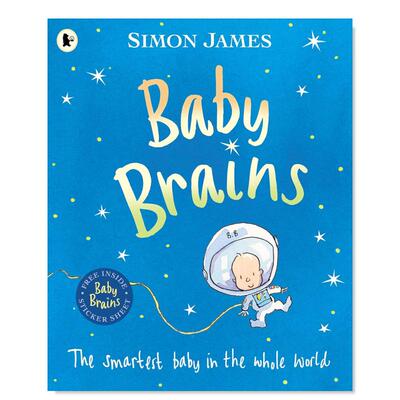 【现货】天才宝宝英文儿童绘本虚构类进口原版书平装Baby Brains Simon James著Walker Books UK出版