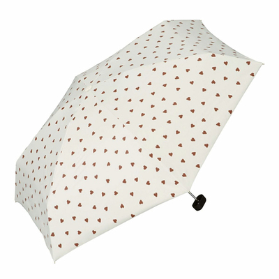日本进口WPC伞迷你超轻小巧晴雨防晒伞黑胶爱心轻量便携三折五折