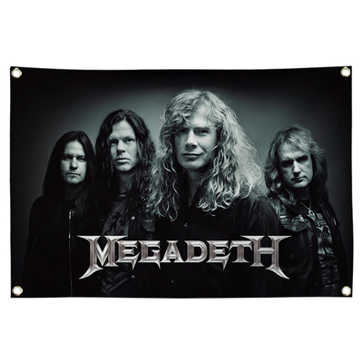 megadeth摇滚工作室墙面装饰挂布