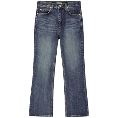 GLOWNY高腰百搭水洗牛仔裤