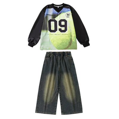 儿童潮牌T恤嘻哈街舞爵士舞潮服