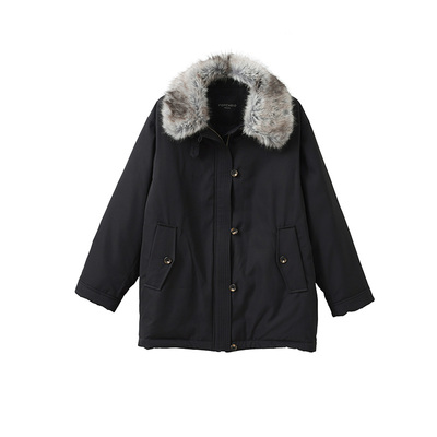 popchrio复古巴恩风派克羽绒服