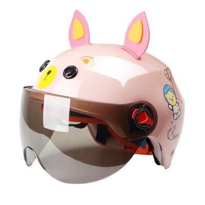 3c四季电动车可爱儿童头盔