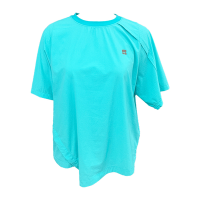 ROSEMOO/容子木25夏商场同款轻薄格纹微弹错位设计T恤RSS2TP404D