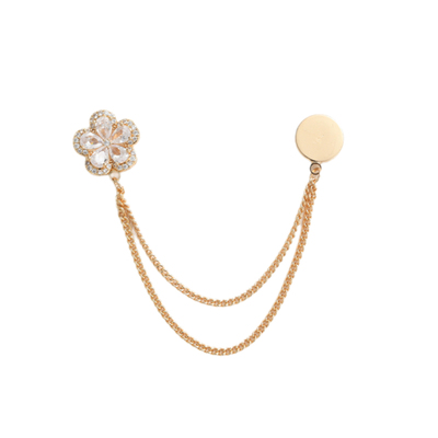 五瓣花满钻磁吸裤脚防拖地夹