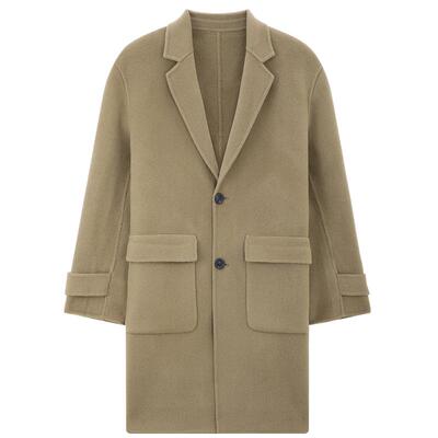 MindBridge中长款双面毛呢大衣