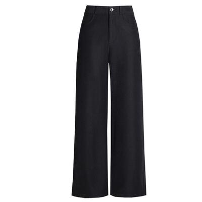 高腰黑色西裤显瘦春夏直筒阔腿裤