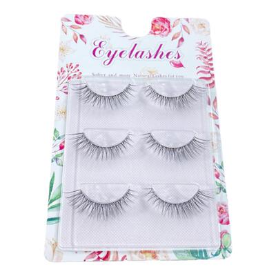 艾魔透明梗假睫毛眼尾拉长自然