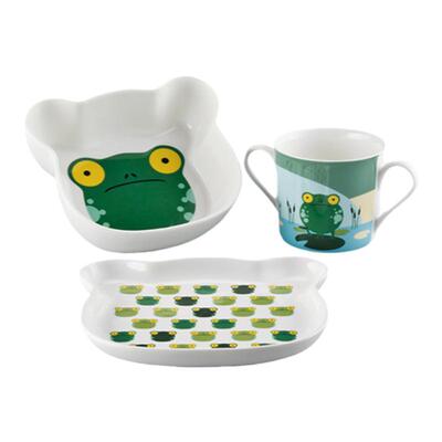 SambonetKids系列Froggy三件套儿童餐具