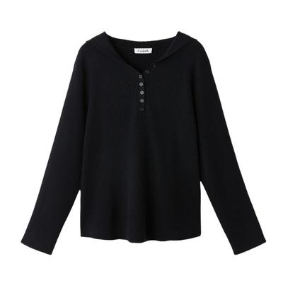 采多宝大码女装胖mm2025冬季新款连帽V领百搭时尚毛衣DDMY2276-Z