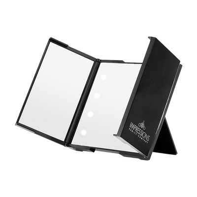 镜公主好莱坞便携三折随身化妆镜