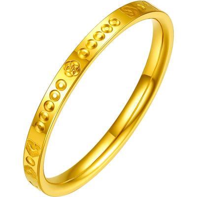 女国潮黄金戒指周六福