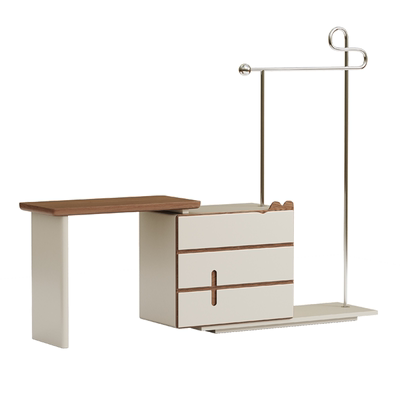 【自营】VRSUK意式原创专利奶油设计斗柜衣帽架一体梳妆台化妆桌