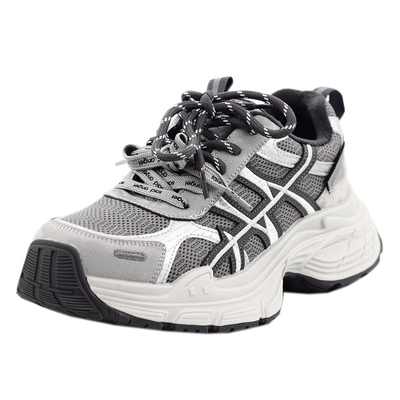 老爹鞋女2025新款厚底拼色超轻