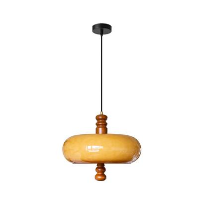 立意餐厅卧室中古渐变玻璃吊灯