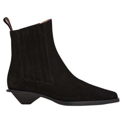 Flattered时尚设计感切尔西裸靴