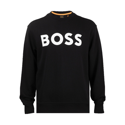 HugoBoss印花logo全棉套头卫衣