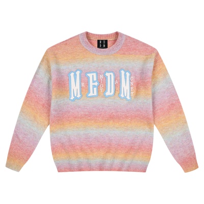 MEDM双层贴皮渐变保暖毛衣
