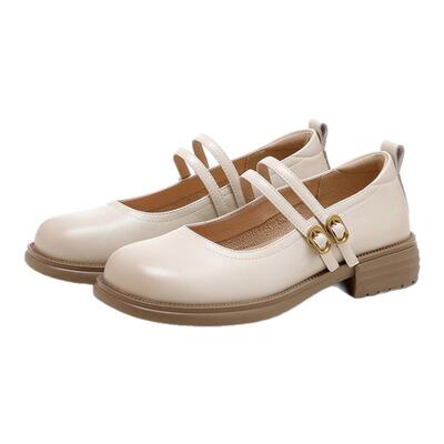 星期六英伦小皮鞋厚底玛丽珍鞋