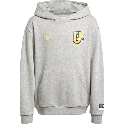 Adidas/阿迪达斯正品三叶草儿童针织连帽卫衣套头衫JZ4058