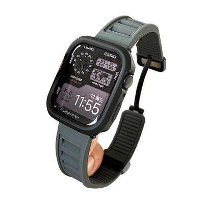 s10苹果手表ultra3百叶窗iwatchS11磁吸apple表带s9硅胶S7/S8/SE2