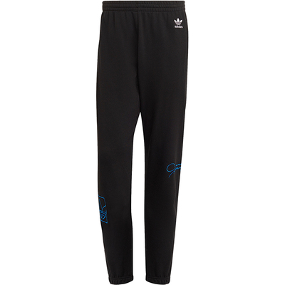 Adidas/阿迪达斯官方正品三叶草男士束脚刺绣透气针织长裤H13505