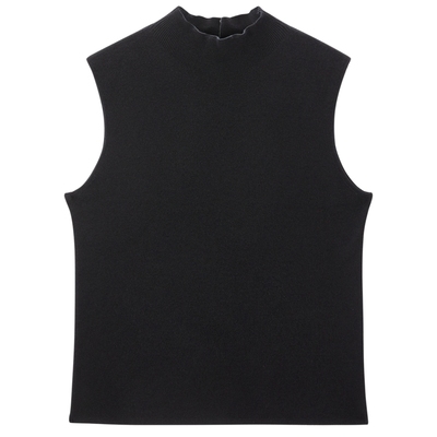 太平鸟三醋酸后面撞色线背心