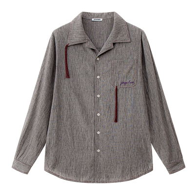 PSYCHOS小众设计莱赛尔长袖衬衫