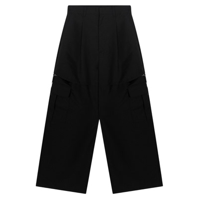 Heatherich休闲裤女2026春季新款简约镂空不规则女士裤子452793