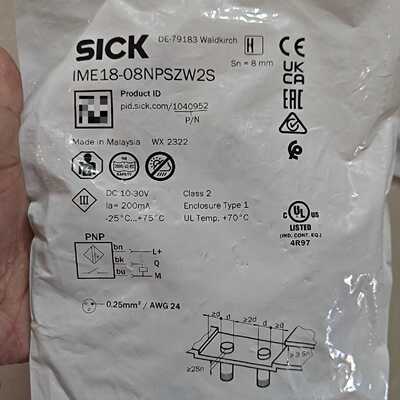 溢价-西克接近开关IME18-08NPSZW2S，订货号10409