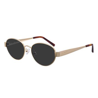 木九十太阳眼镜老钱风椭圆框偏光金属潮流时尚墨镜男女MJ12SM1610