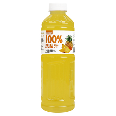闫当家100%NFC凤梨汁果蔬汁839大瓶装维生素果汁饮品家庭畅享好喝