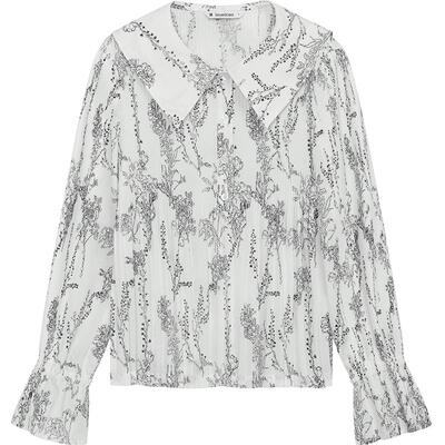 【新中式】播碎花衬衫女商场同款小众独特娃娃领小衫BDR2HD0640