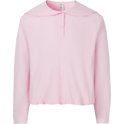 本来BENLAI女童大翻领罩衫衬衫25秋季新款花边长袖上衣BTA250015