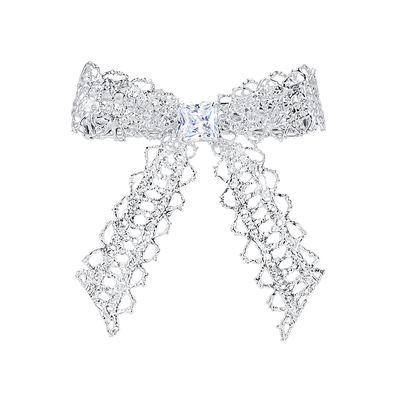 YVMIN尤目 x SHUSHUTONG 蕾丝蝴蝶结钻饰发夹发卡刘海夹生日礼物