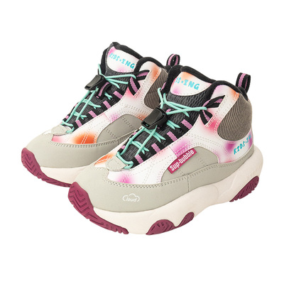 休闲运动鞋加绒冬季中大童棉鞋