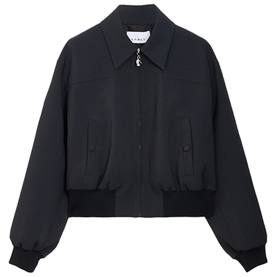 【马踏春风】LANCY/朗姿2026春新款简约设计感小马拉链夹克短外套