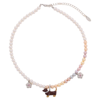 UNEUMIN珍珠腊肠犬项链