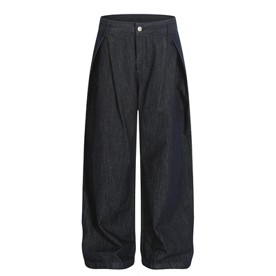 美式复古牛仔裤男女休闲宽松裤子