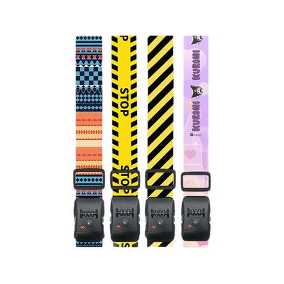 行李箱捆绑带tsa海关锁托运一字拉杆箱打包加固防盗旅行箱固定带