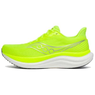 Saucony Triumph 23 舒适柔软防滑耐磨 低帮跑步鞋 男款 荧光绿色
