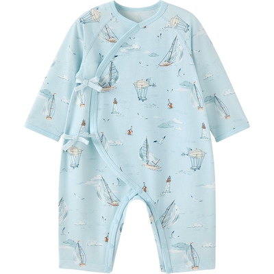 英氏包屁衣四季款睡衣长袖男女宝