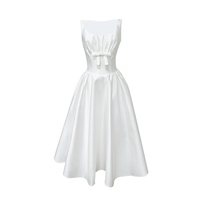 Lazy Didi京洛佳人 矜贵千金大裙摆连衣裙收腰显瘦公主长款礼服裙