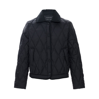 iammix27秋冬短款轻薄翻领羽绒服