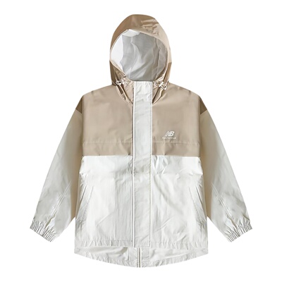 New Balance/NB正品新款女士宽松连帽拼接夹克外套AWJ33313-CIC