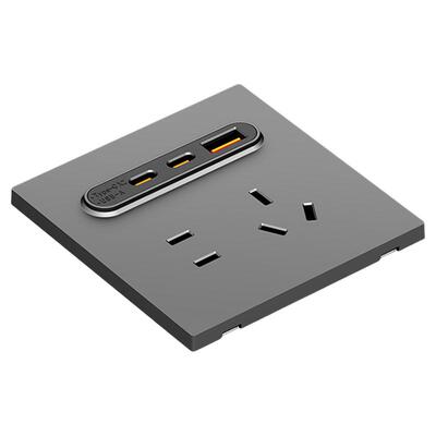86型20W双Type-C快充插座